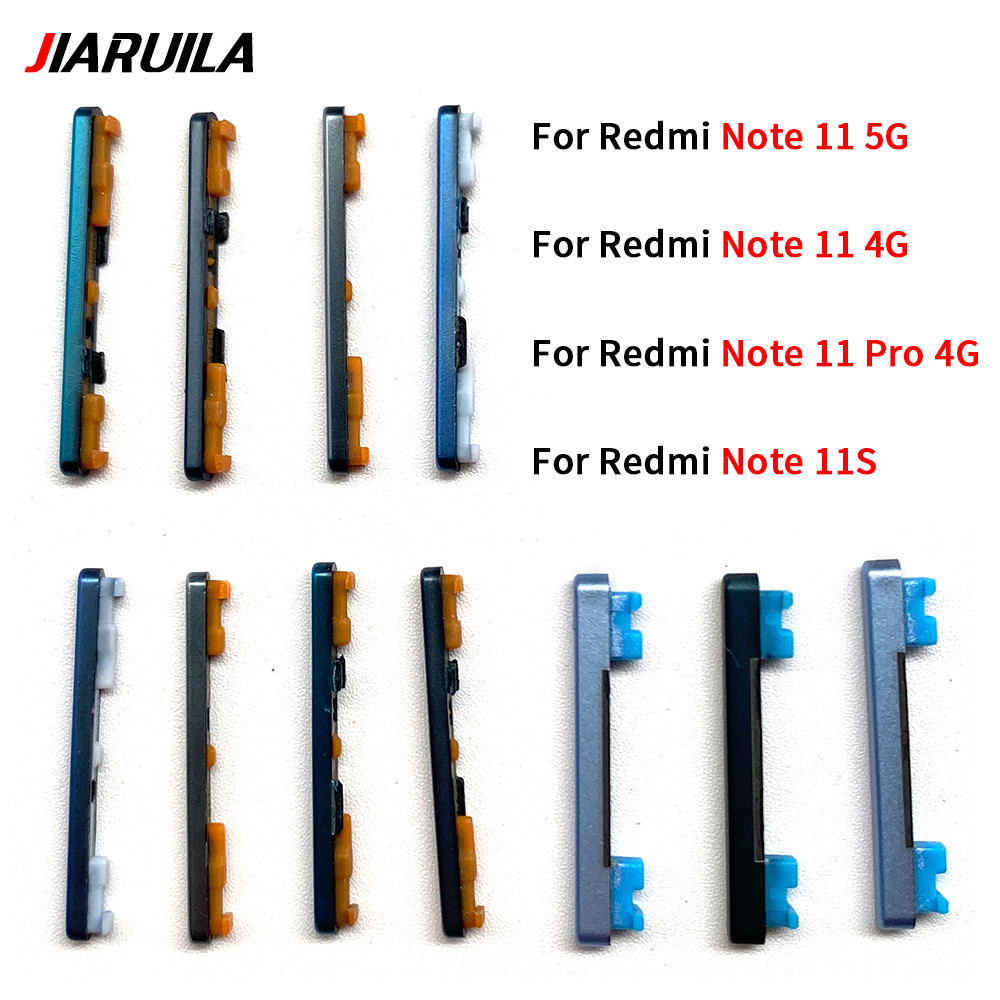 New For Xiaomi Redmi Note 11S 11 Pro 4G 5G Power Volume Side Button Key External Plastic Button ...