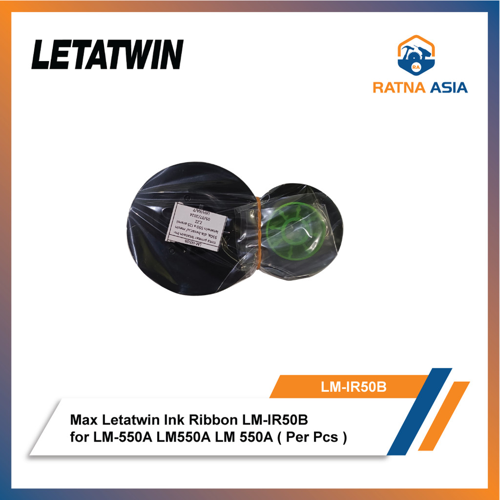 MESIN Max Letatwin Ink Ribbon LM-IR50B LM IR 50 B printer Ribbon for LM ...