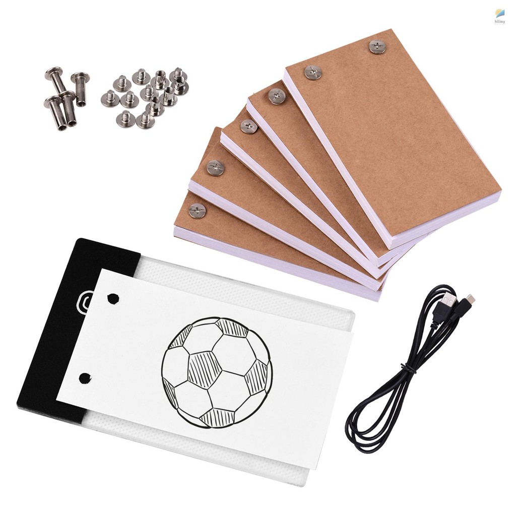 Flip Book Kit with Light Pad LED Light Box Tablet 300 Sheets Drawing ...