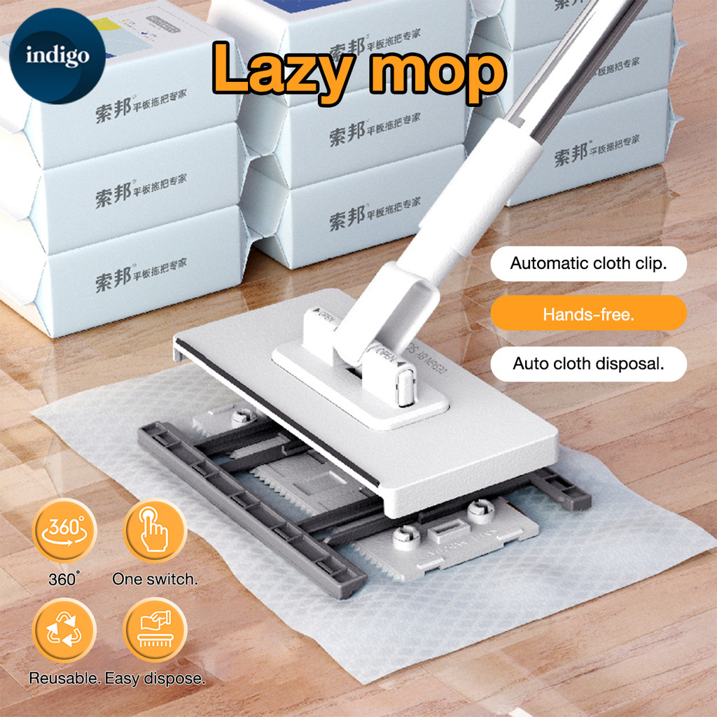 Cloth Changing Mini Mop Hands-Free Mini Mop Compatible with Face Towels ...