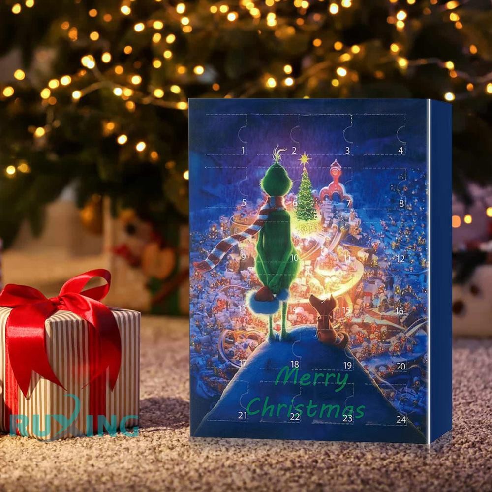 Elf Countdown Advent Calendar 24 Cartoon Elves Christmas Surprise All ...