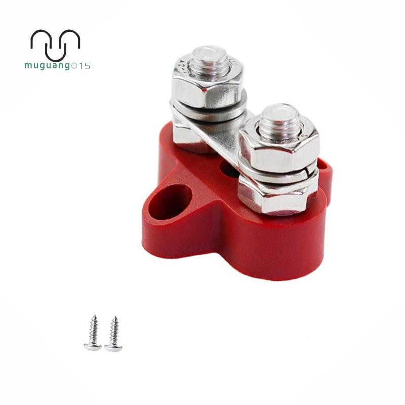 .Terminal Block Studs M8 48V Junction Block Bus Bar Dual Heavy Duty Power Distribution Stud for ...