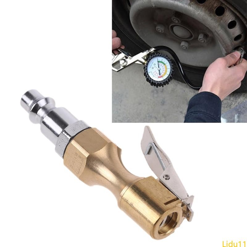 lidu11 Heavy Duty Brass Air Chuck Set Lock on Tire Inflator Chuck Air ...