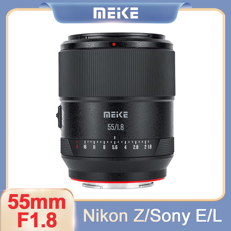 Meike 55mm f1.8 Pro Full Frame Auto Focus STM Lens for Sony E Nikon Z ...