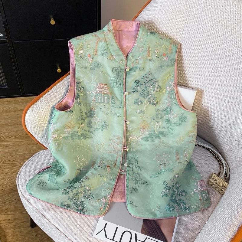 [] New Chinese Style Chinese Vest Women Spring 2025 Retro Embroidered ...