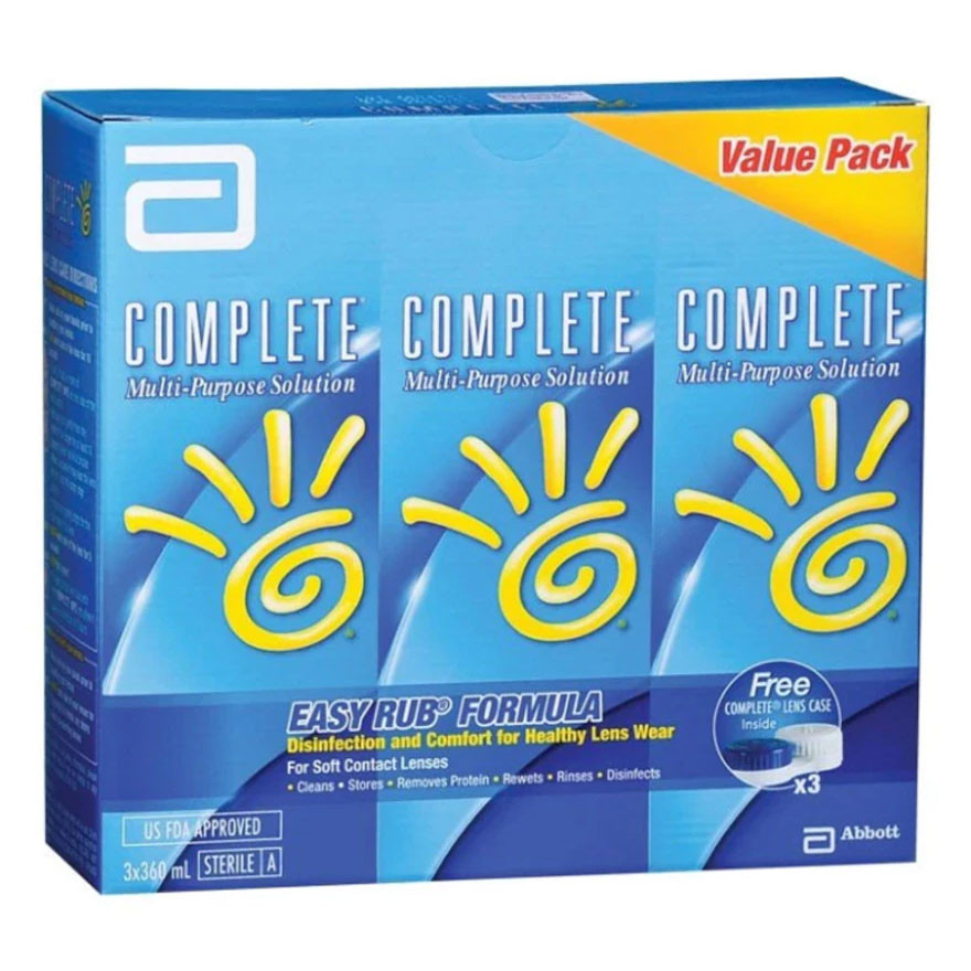 Complete Multi Purpose Solution 3 x 360ml | Shopee Malaysia