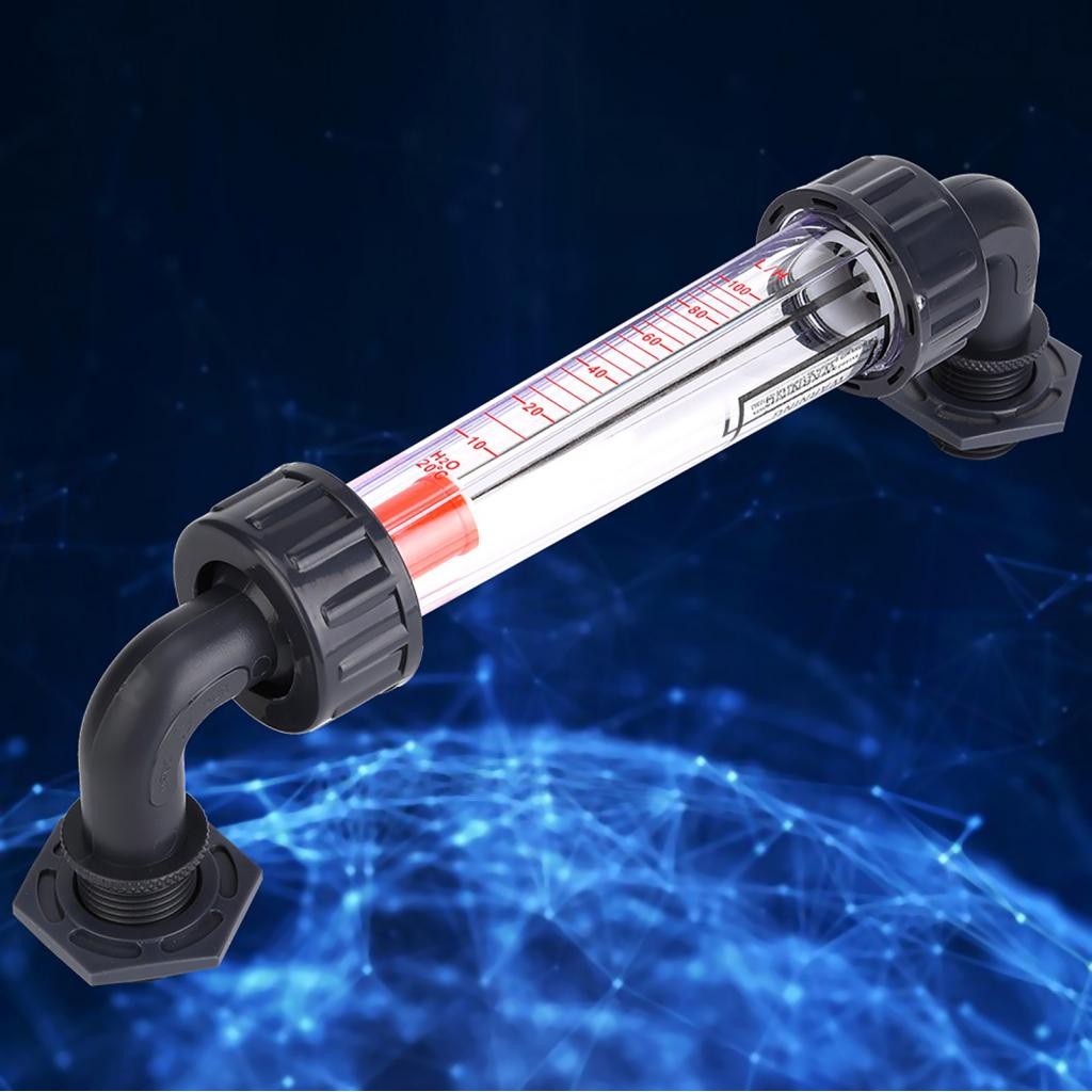 Supergoodsales LZS-15W Elbow Liquid Flowmeter ABS Plastic Tube Type ...