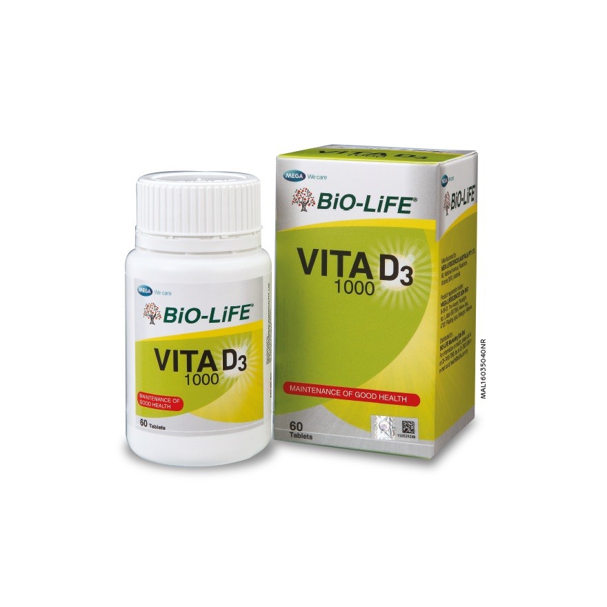 BIO-LIFE Vita D3 1000 Tablets 60's | Shopee Malaysia