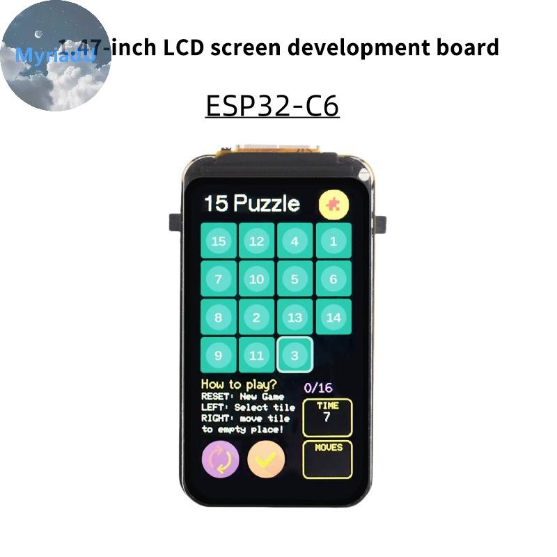 MyriadU ESP32-C6 Lcd Screen Development Board Wifi 6 5 Onboard Rgb ...