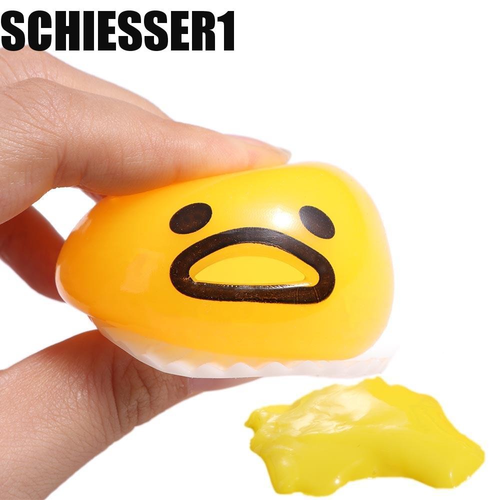SCHIESSER1 Vomiting Egg Yolk Pinch Toys, Fluid Tricky Vomiting Egg Yolk ...