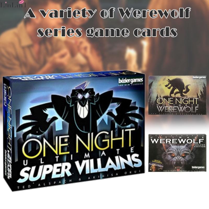 One Night Ultimate Werewolf Deluxe Edition Super Villains Board Game ...