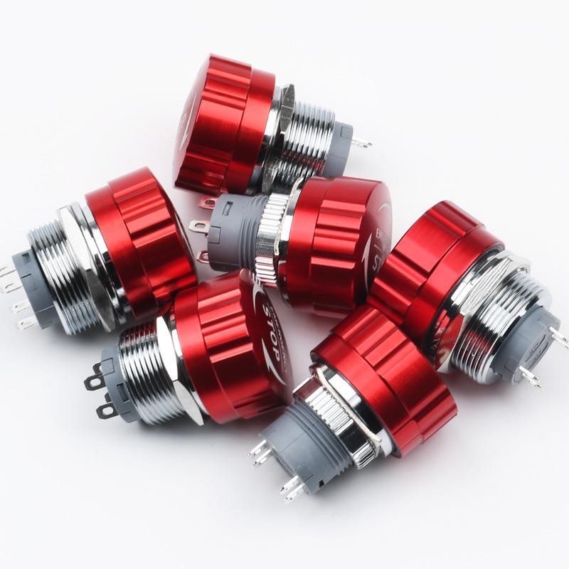 Metal Emergency Stop 16mm19mm22mm Short Switch Waterproof Explosion ...