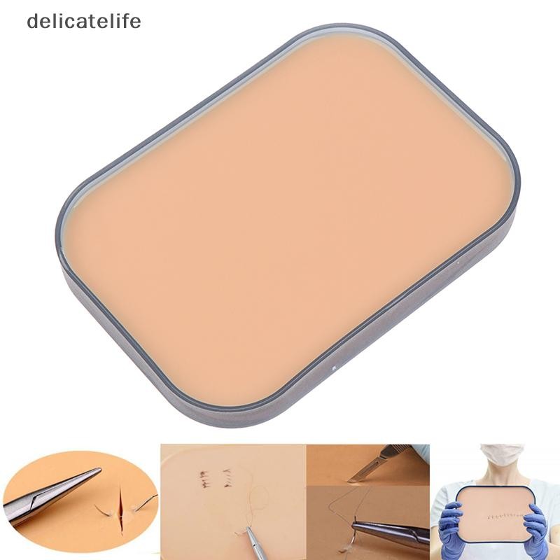 delicatelife Silicone Fake Human Skin Model Suture Practice Pad Medical ...