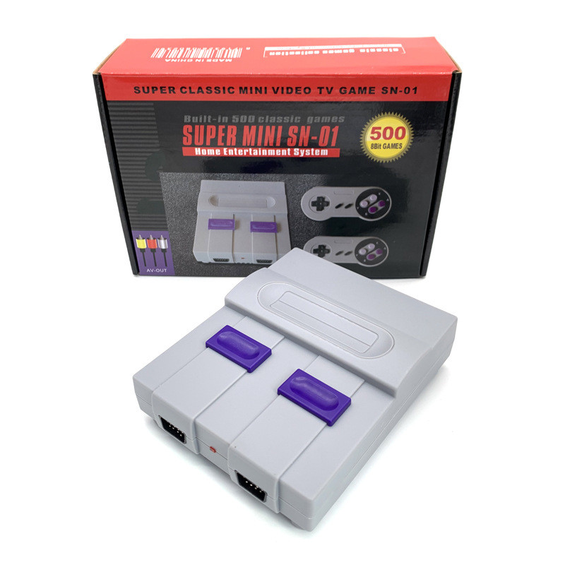 SNES500 Built-in Game 8-Bit Retro Classic NES Mini TV Game Console FC ...