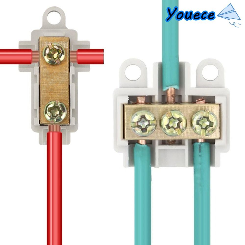 YOUECE T-type Wiring Terminal Universal Splitter Wire Connector Locking ...