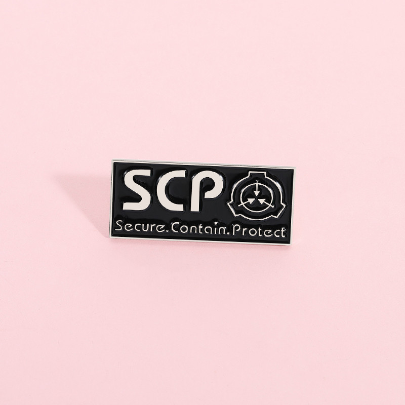 Scp Logo Brooch Pins Containment Procedures Foundation Brooch Fictional ...