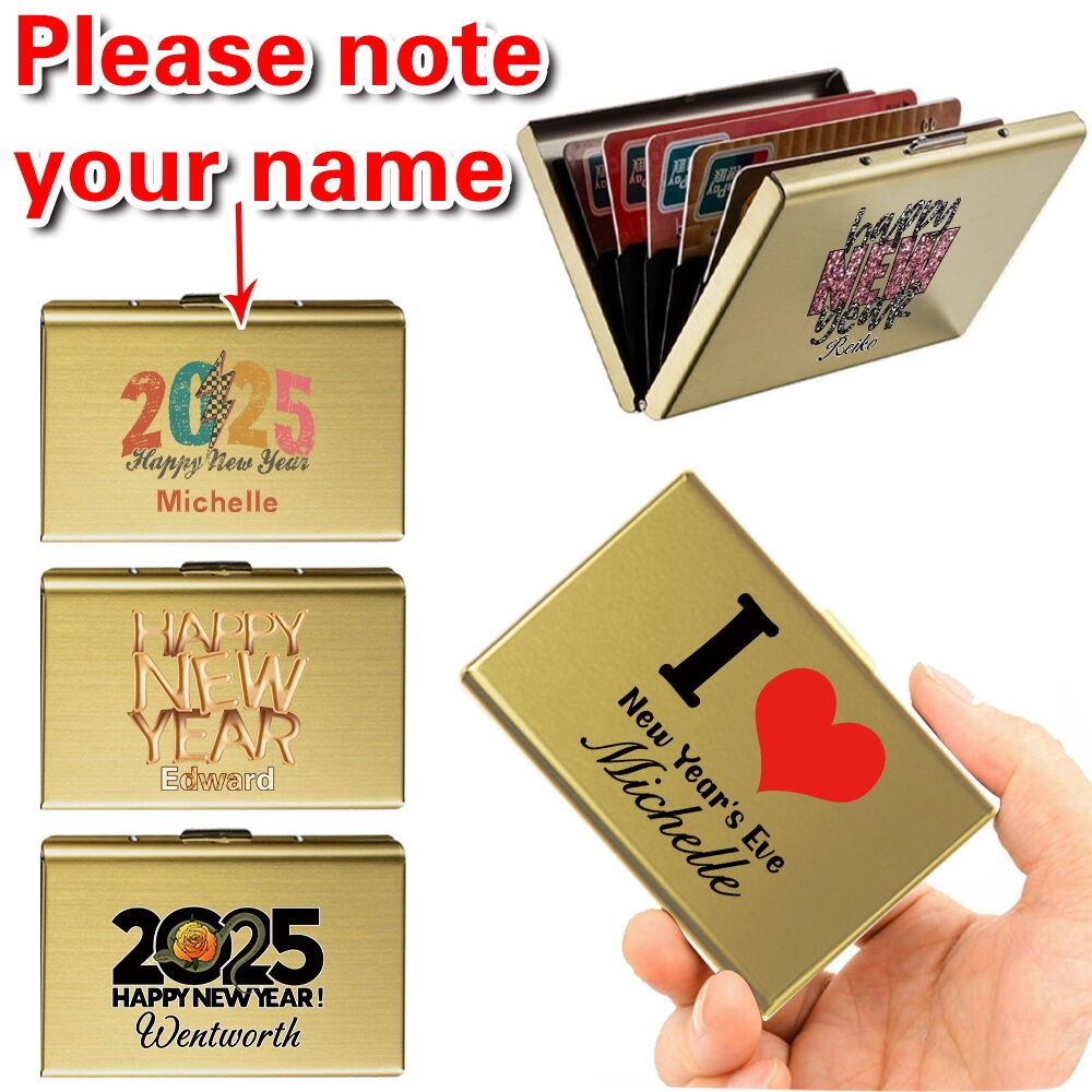 Christmas Customized metal card box made of aluminum Business Card ...