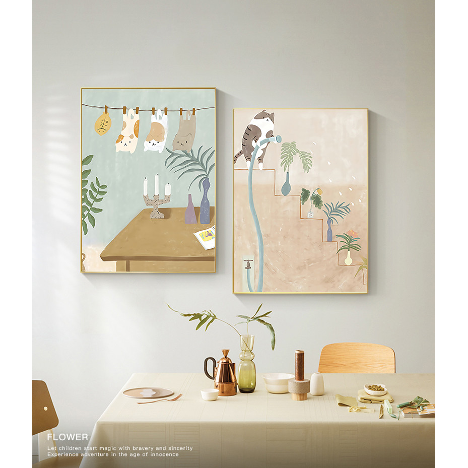With Frame Morandi Bedroom Wall Decoration Painting New Abstract Art ...