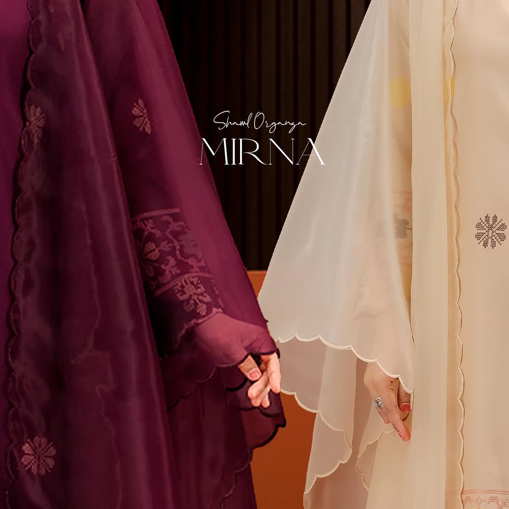 TUNIKMY Selendang Sulam Organza Mirna | Shopee Malaysia