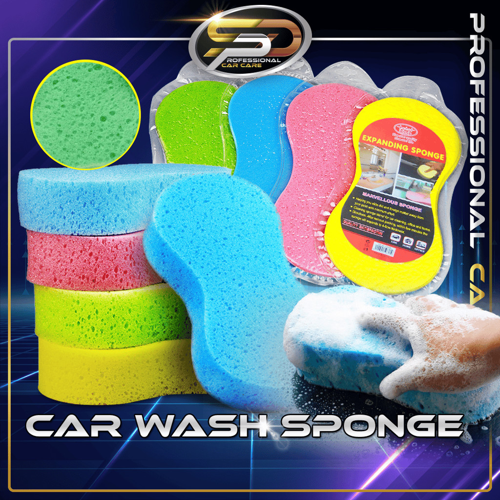 8 Shape Car Wash Sponge Cleaning Block Beauty Waxing Wipe Honeycomb ...