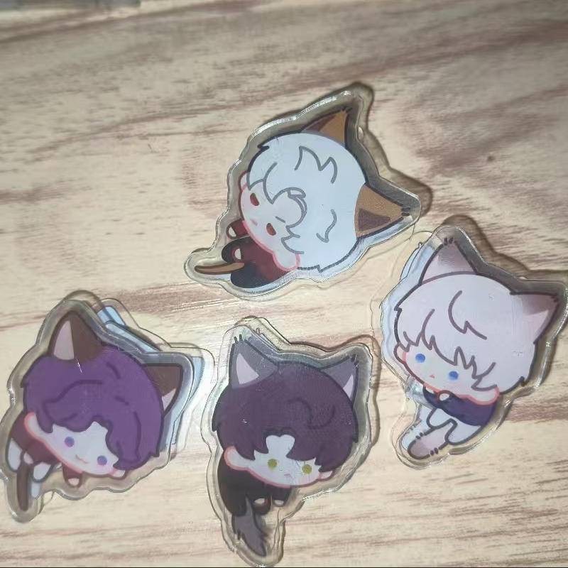 4Pcs/Set Cute Love and Deepspace Cat Dress Up Xavier Zayne Rafayel ...