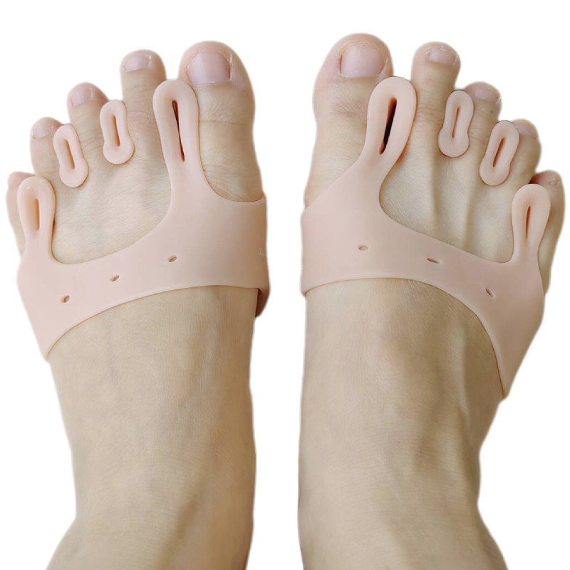 1pair Gel Silicone Bunion Corrector Toe Separators Forefoot Pads ...