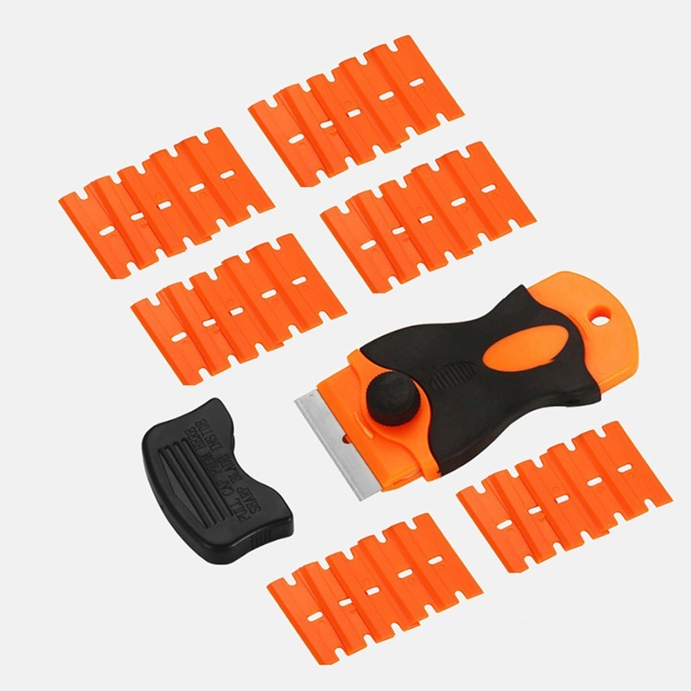 [ELECT] Scraper Plastic Razor Blade Paint Glue Remove Adhesive Scraper ...