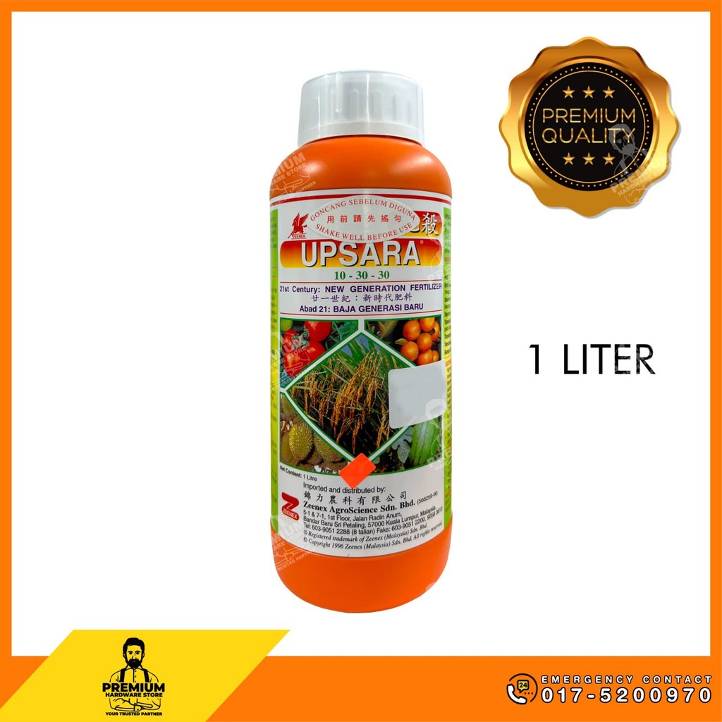 ZEENEX UPSARA 1L 10-30-30 Baja Campuran Generasi Baru | Shopee Malaysia