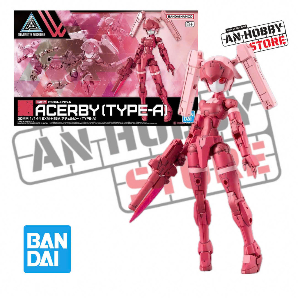 Bandai ASSEMBLY MODEL 30MM 1/144 EXM-H15A ACERBY (TYPE-A) | Shopee Malaysia