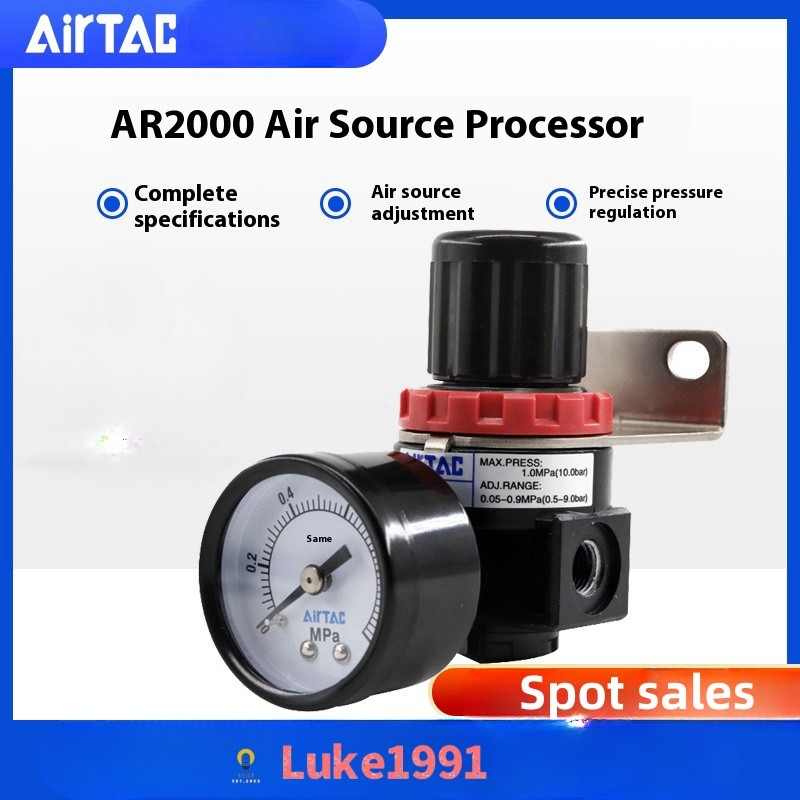 AirTac Air Pressure Regulating Valve AR15001 AR20001 AR1500J1 AR2000J1 ...