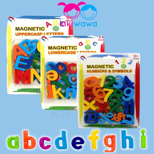 Magnetic Colourful Alphabets Letters Numbers Magnet ABC 123 by Kikiwawa ...