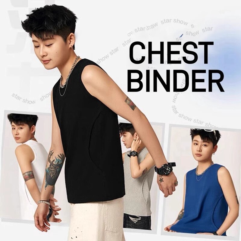 Janest Chest Binder Side Buckle Vest Top Binder Chest Front Bandage ...