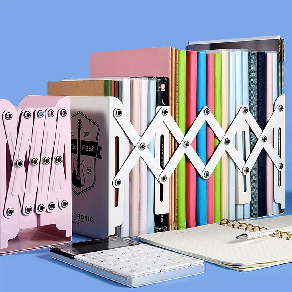 Adjustable Expandable Bookend Book Holder Stand Book Shelf Book Rack ...