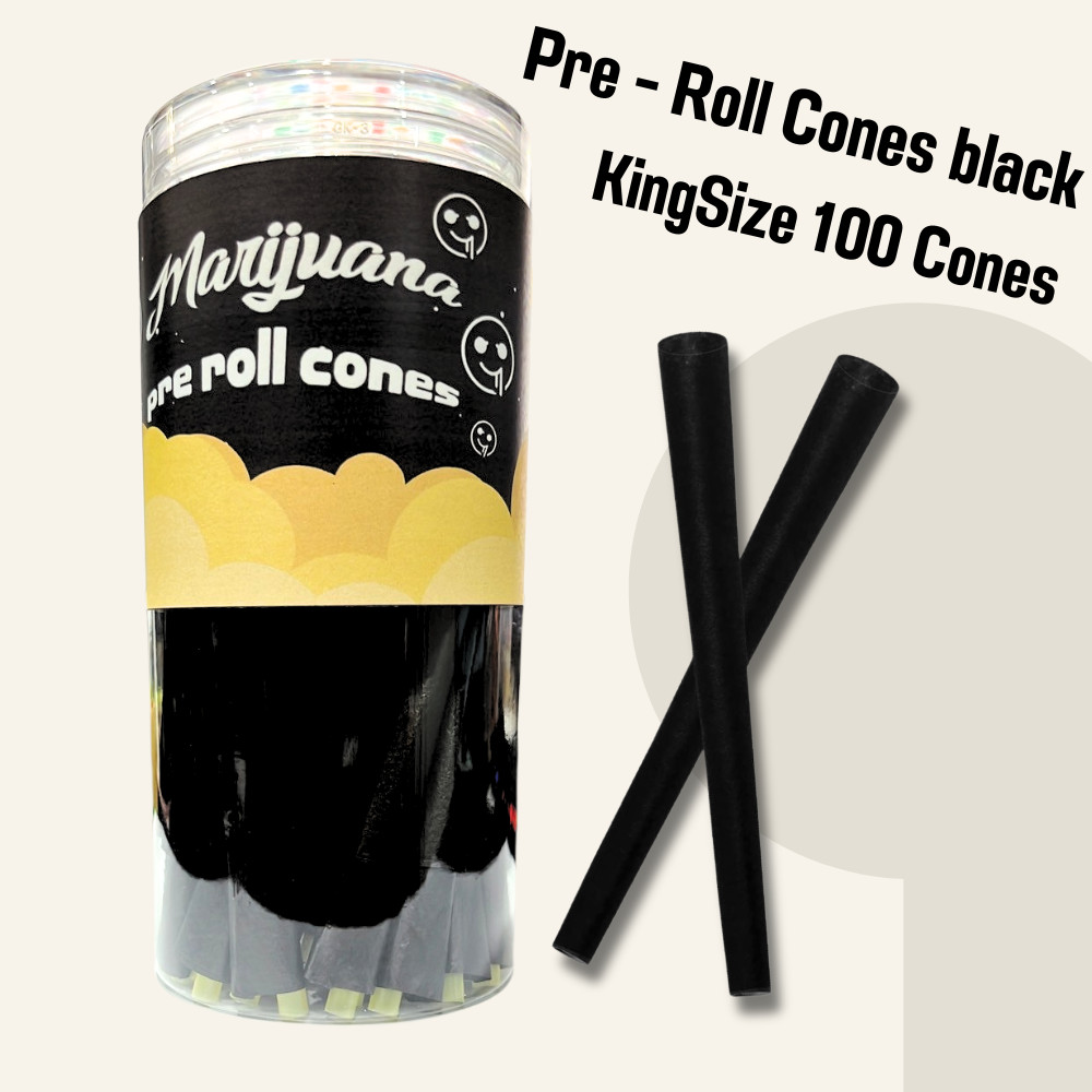 rolled cone Black kss 100 cones Wrapping Paper Roll Finished Rolls With ...