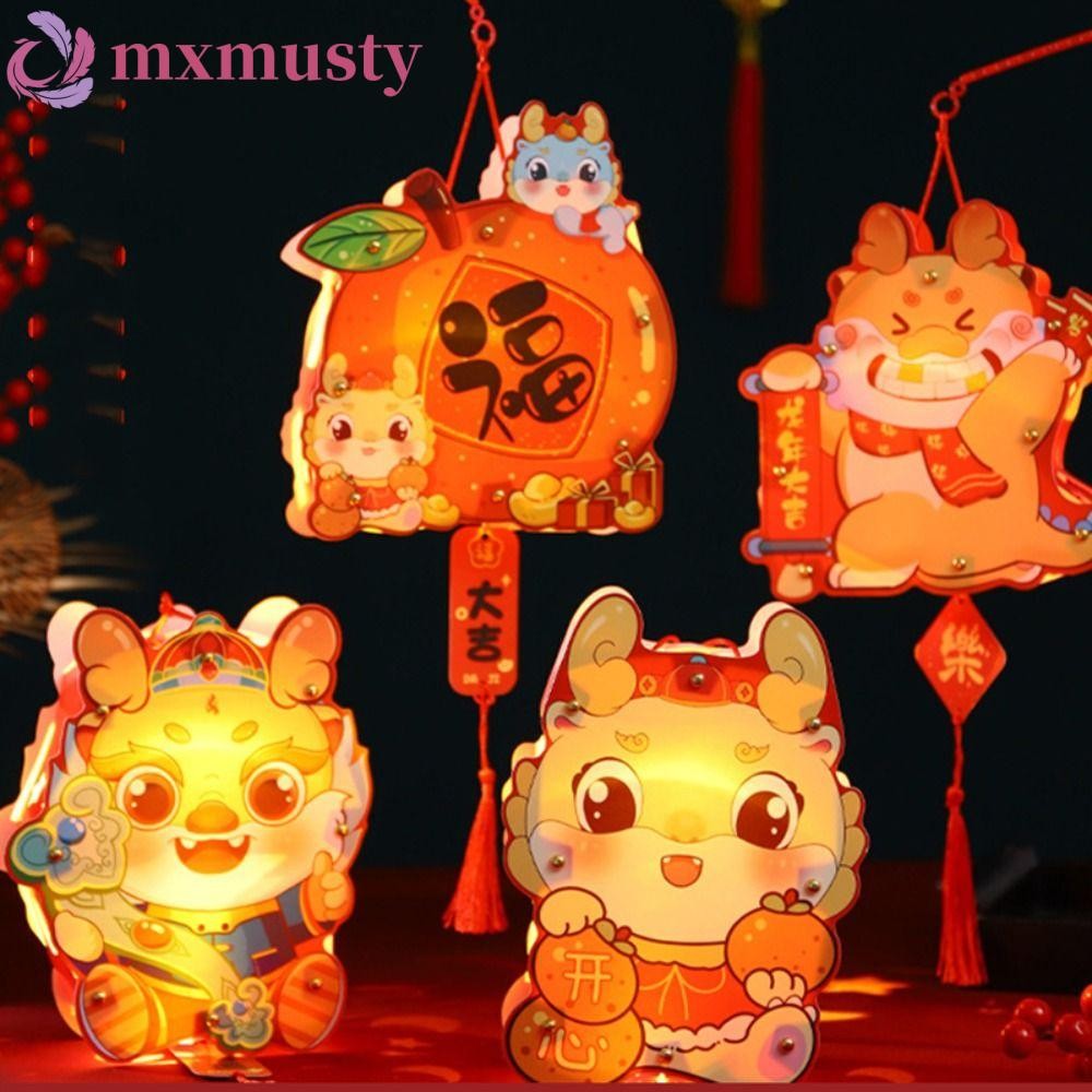 MXMUSTY New Year Paper Lantern, Handmade Handheld Chinese Lantern DIY ...