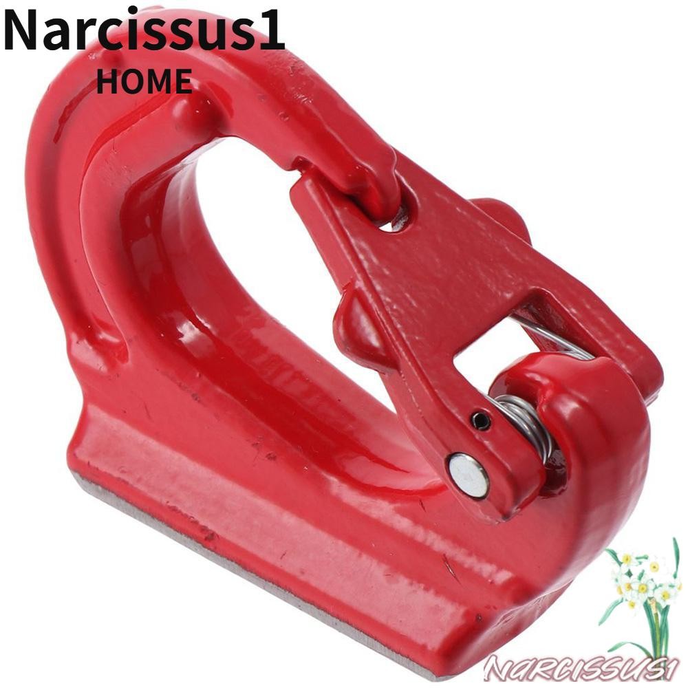 NARCISSUS Heavy Duty Lifting Hook, 2T Red G80 Weld-on Anchor Hook ...
