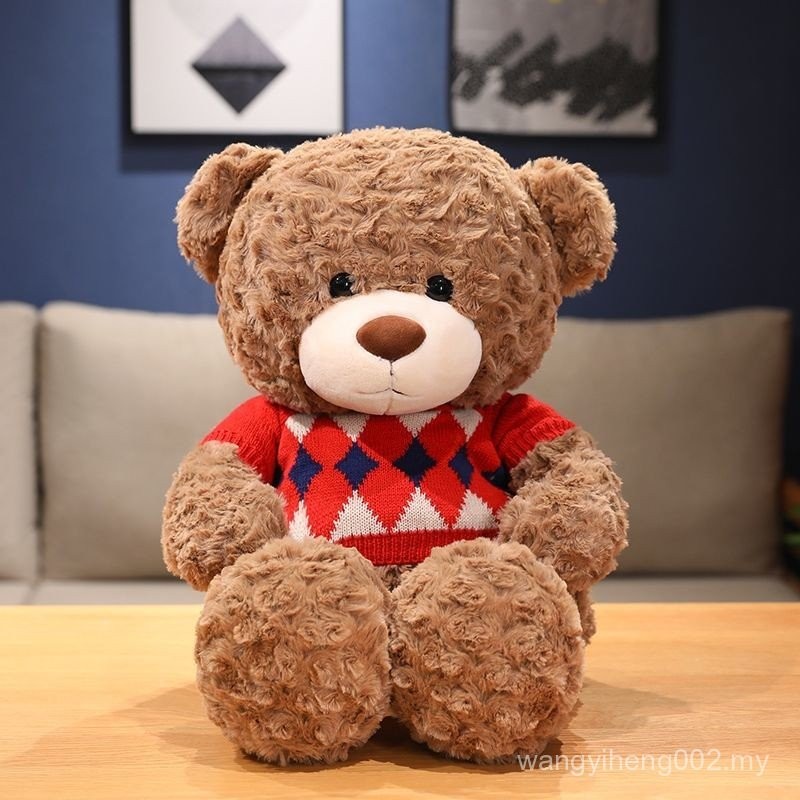 Teddy Bear Doll Hug Bear Girl Bed Sleeping Hug Plush Bear Doll Ragdoll ...