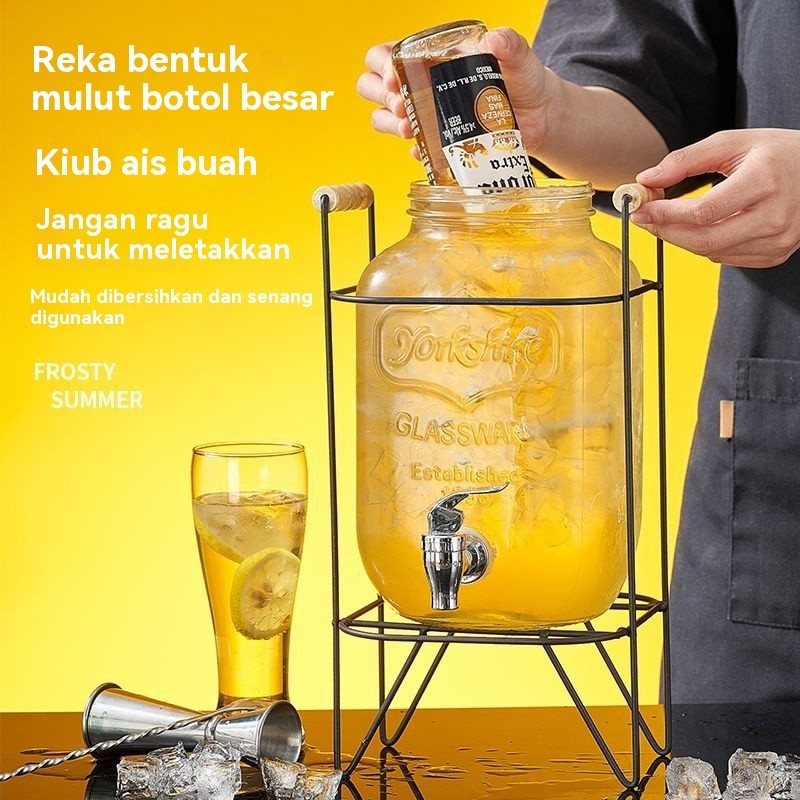 Coke bucket wine bucket with faucet glass bottle juice beverage bucket ...