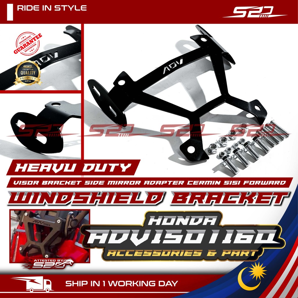 Windshield Bracket ADV 150 160 Front Visor Windshield Extend Serpo Side ...