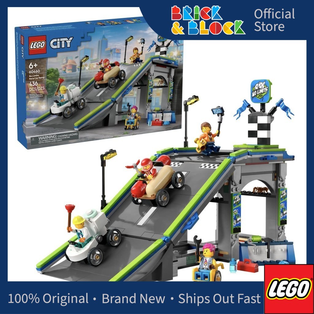 LEGO 60460 No Limits: Race Car Ramp Track | LEGO City | Shopee Malaysia