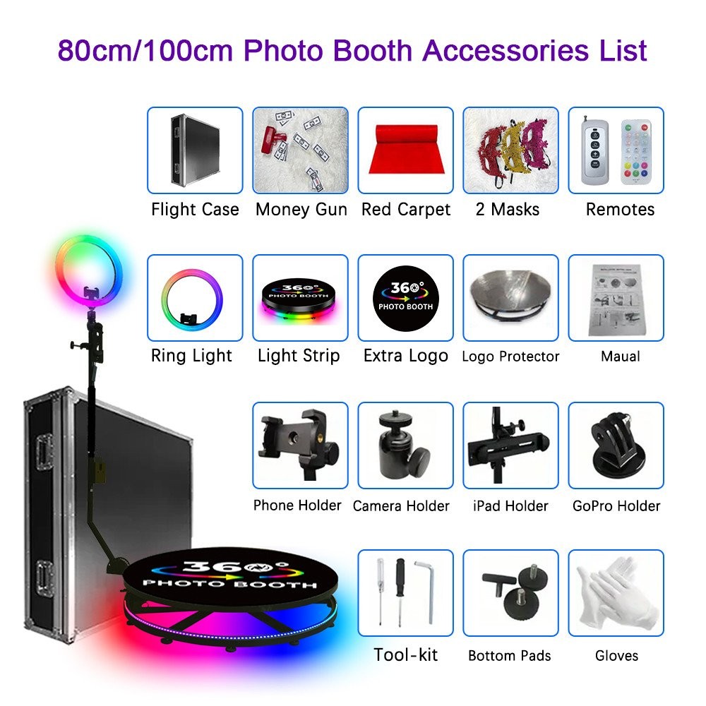 《KL IN STOCK》standard 360 Photo Booth Enclosure Inflatable Led 360 ...