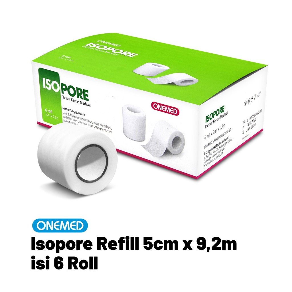 ONEMED - Isopore Refill 5cm x 9,2m Box Contains 6 Rolls of Medical ...