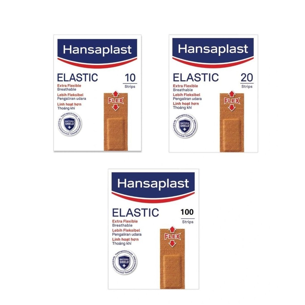 Hansaplast Plaster Elastic 10's | 20'S | 100'S (EXP:07/2026) | Shopee ...