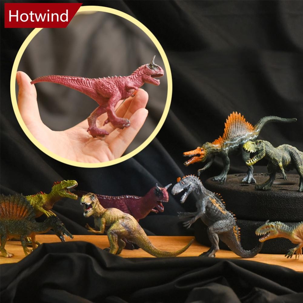HOTWIND 2/4Pcs Solid Dinosaur Model Set Kids Tyrannosaurus Triceratops ...