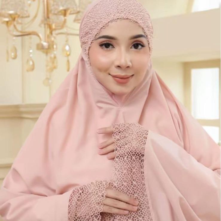 PERIMUM TELEKUNG SITI KHADIJAH KAIN COTTON LACE MODISH WITH FREE BLUE BEG siti khadija viral(M&N ...