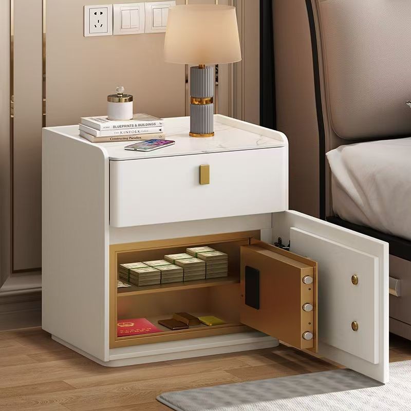Hot Bedroom Bedside Table Smart Safe Household Safe Multifunctional ...
