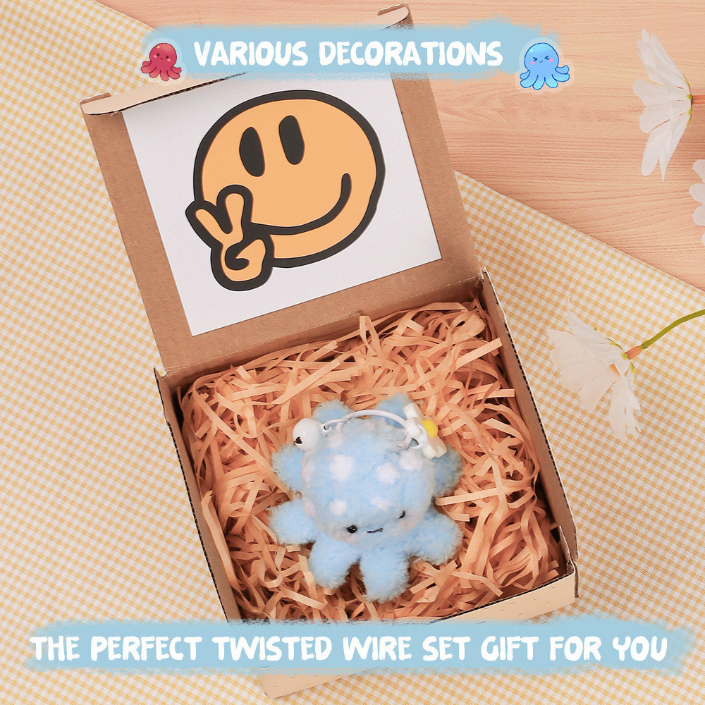 Octopus Pipe Cleaner Craft Kit DIY Handmade Twist Sticks for Kids ...
