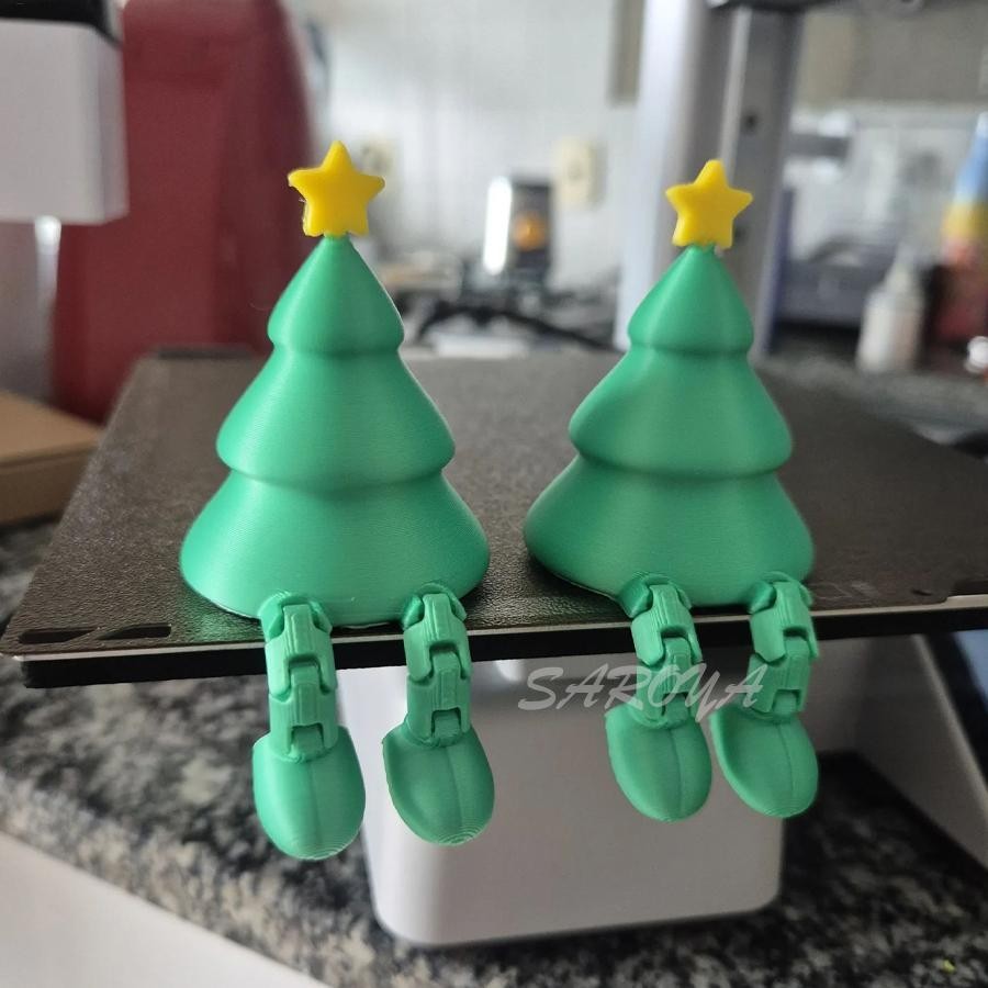 3D Printed Joints Movable Christmas Tree Action Figure Articulated ...