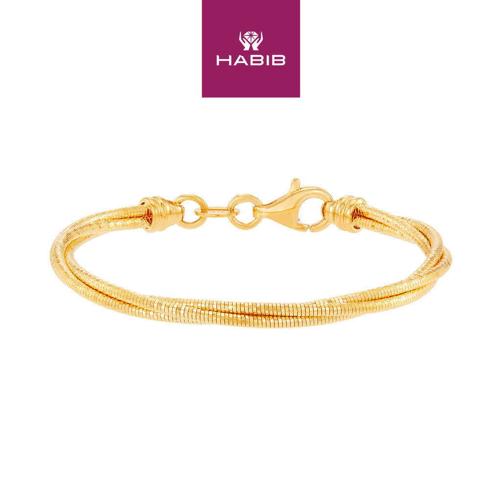 HABIB Oro Italia 916 Yellow Gold Bangle GB86101024(3)-BBY (for baby ...