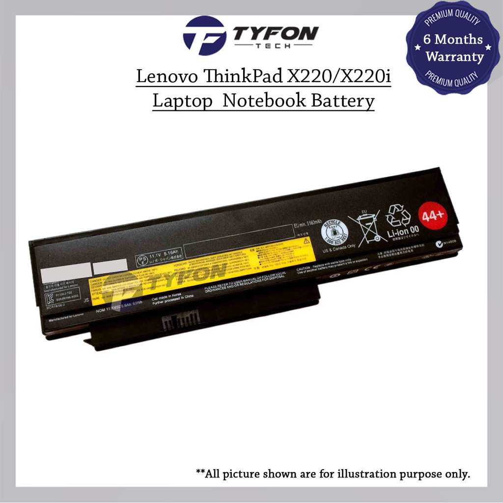 Lenovo ThinkPad X220/X220i/X220S/X230 Compatible Laptop Battery 45N1023 ...
